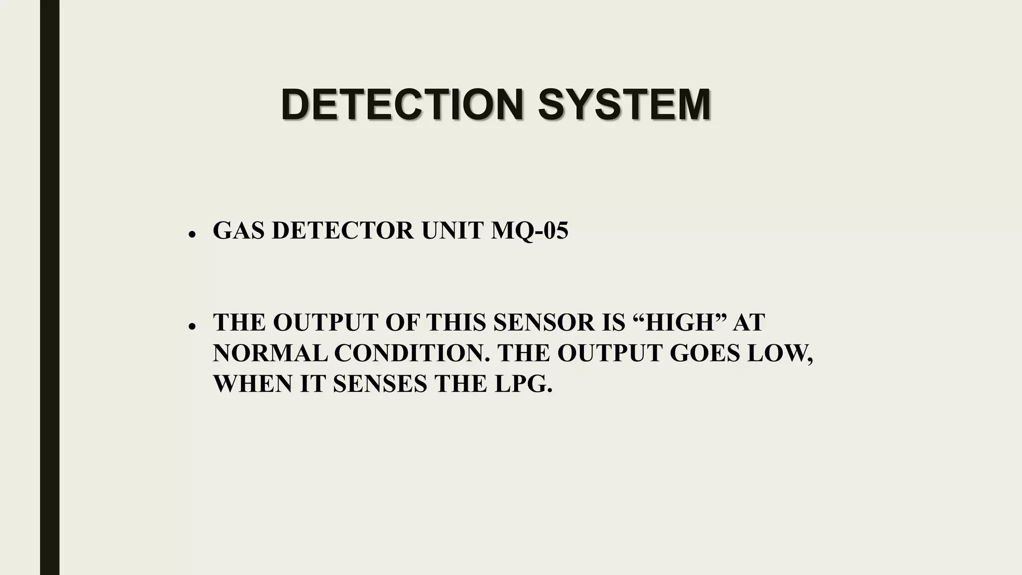 Automatic gas detection system | PPTX