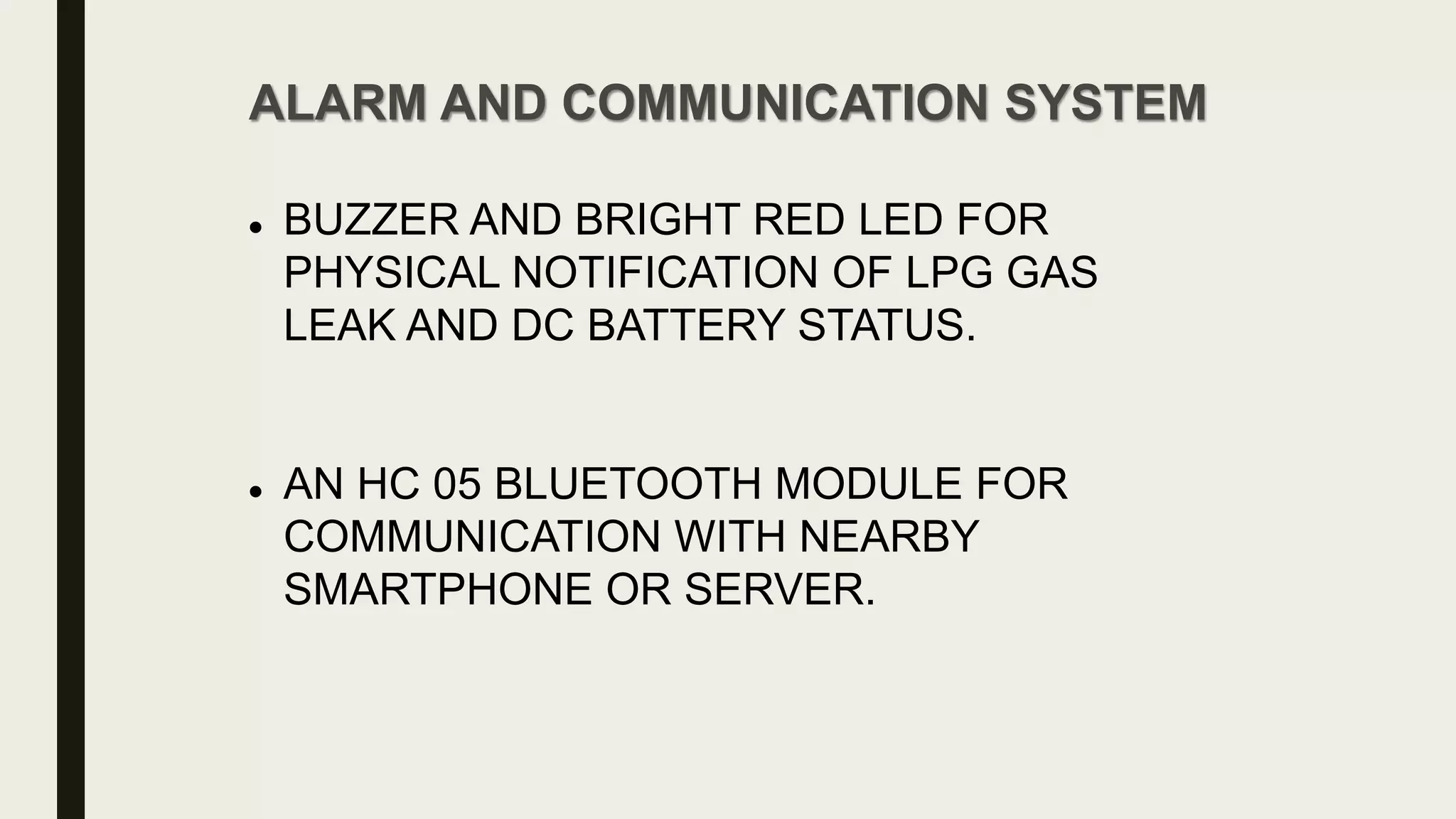 Automatic gas detection system | PPTX