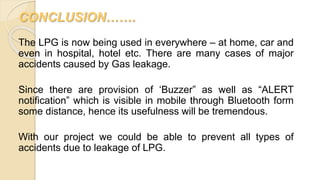 Automatic gas detection system | PPTX