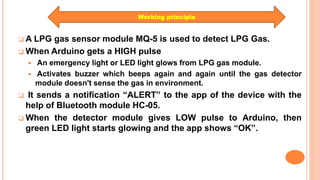 Automatic gas detection system | PPTX