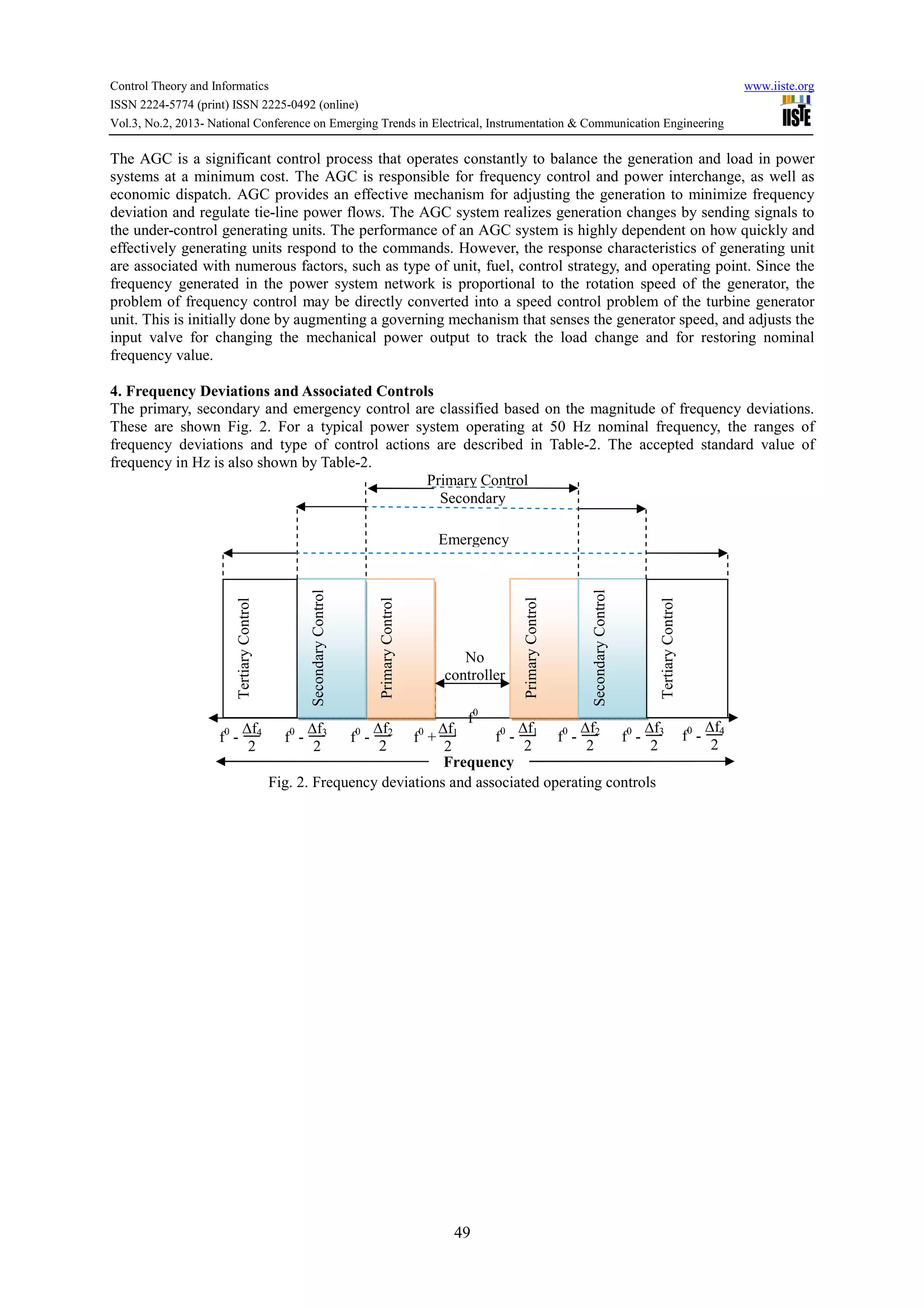 Automatic Generation Control Problem In Interconnected Power Systems Pdf