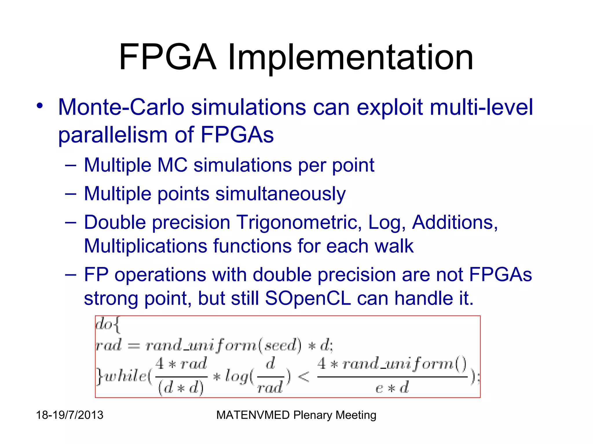 Automatic Generation Of Platform Architectures Using Open Cl And Fpga