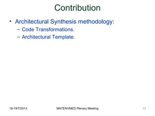Automatic generation of platform architectures using open cl and fpga roadmap | PPT