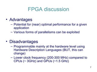 Automatic generation of platform architectures using open cl and fpga roadmap | PPT