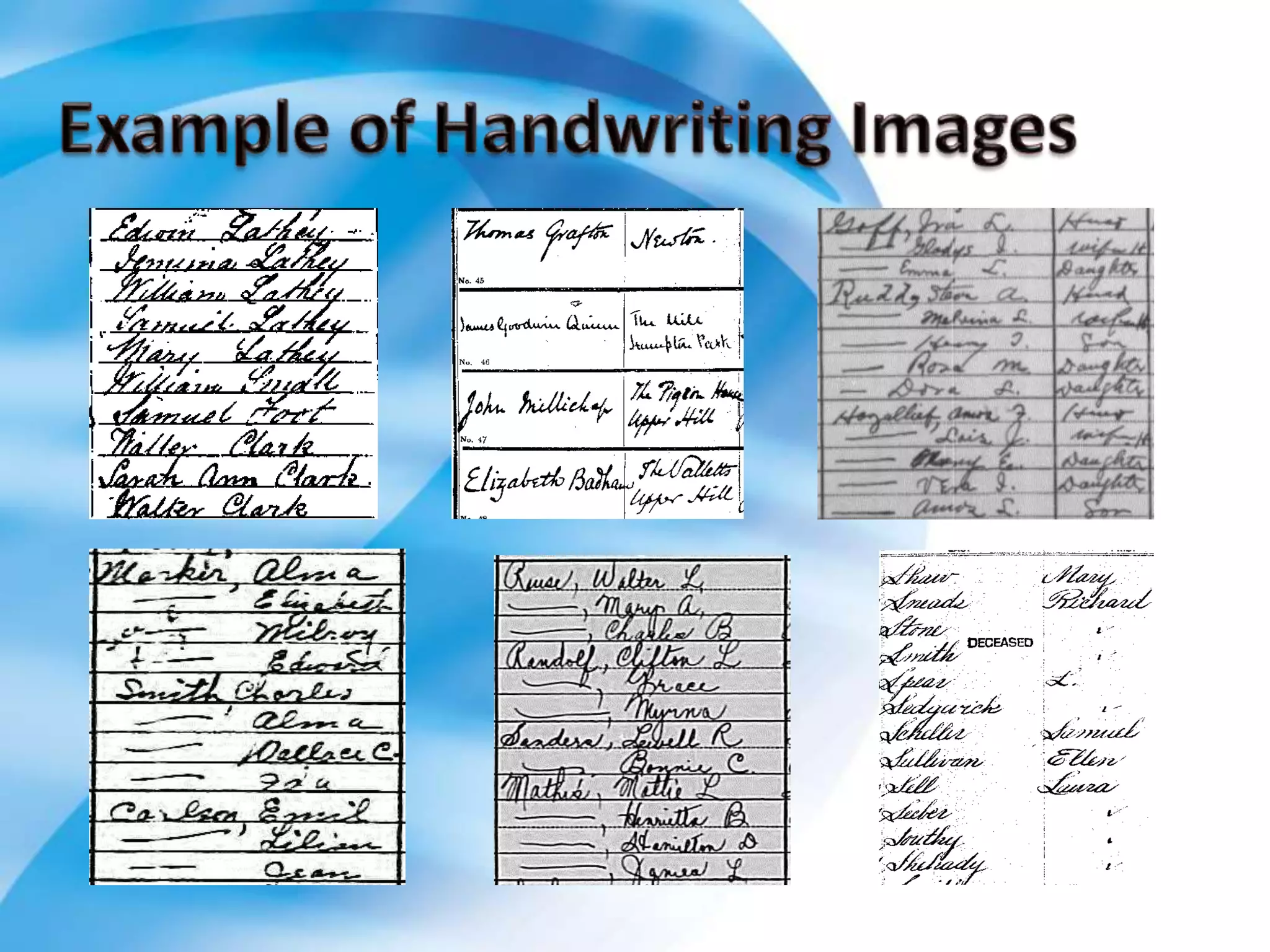 Automatic handwriting recognition | PPTX