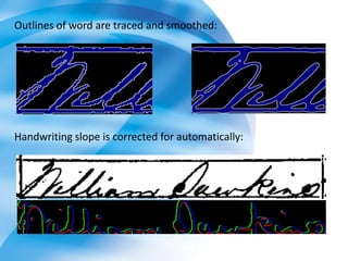 Automatic handwriting recognition | PPTX