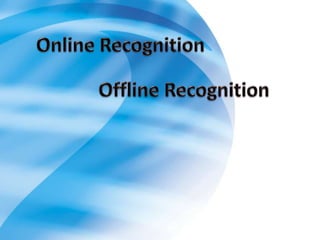 Automatic handwriting recognition | PPT