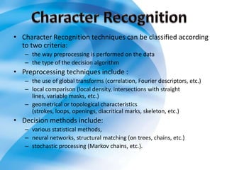 Automatic handwriting recognition | PPTX