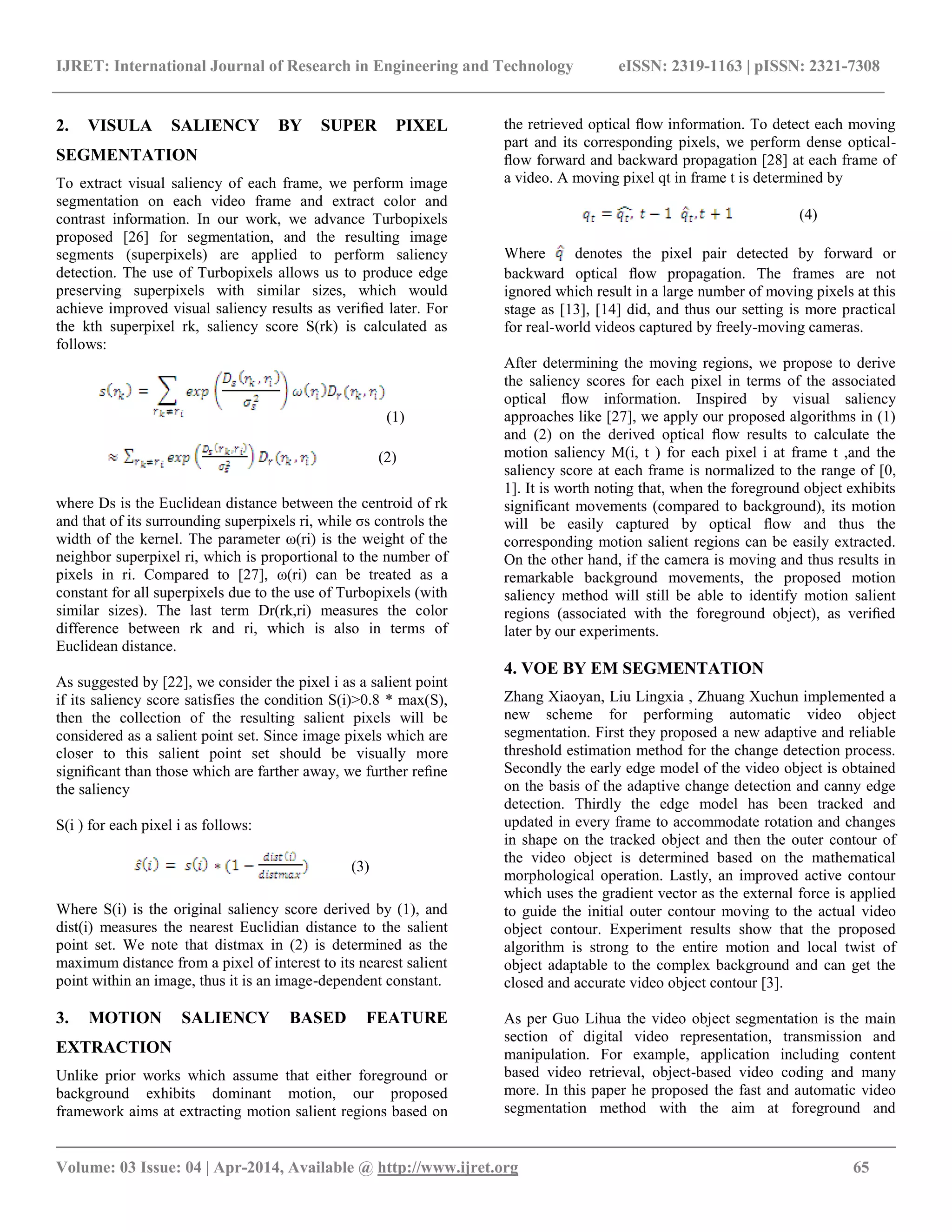 Automatic identification of animal using visual and motion saliency | PDF