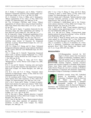 Automatic identification of animal using visual and motion saliency | PDF