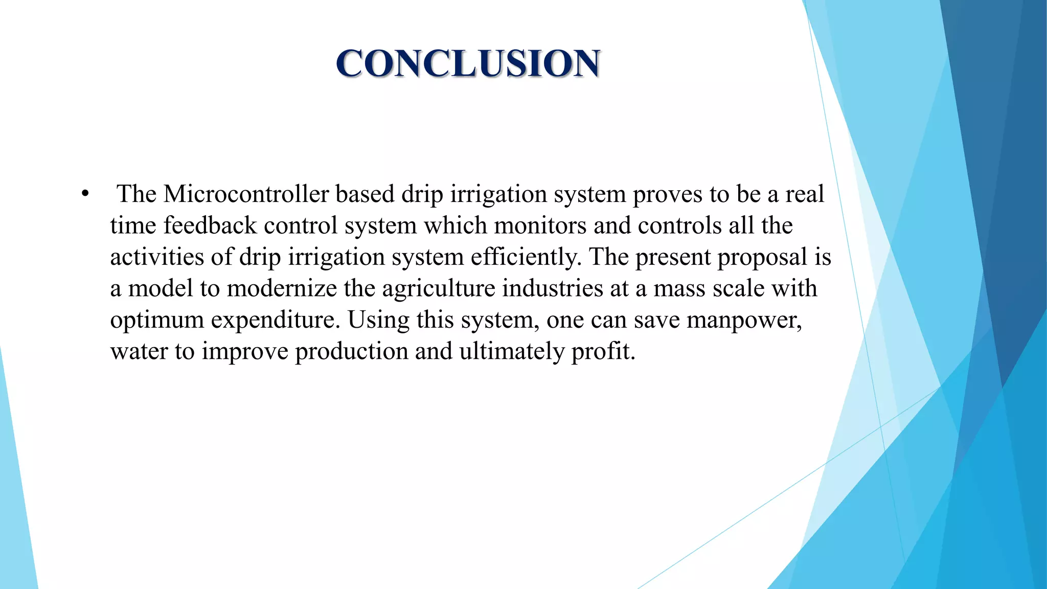 Automatic irrigation system by using 8051 | PPTX