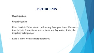 Automatic irrigation system by using 8051 | PPTX