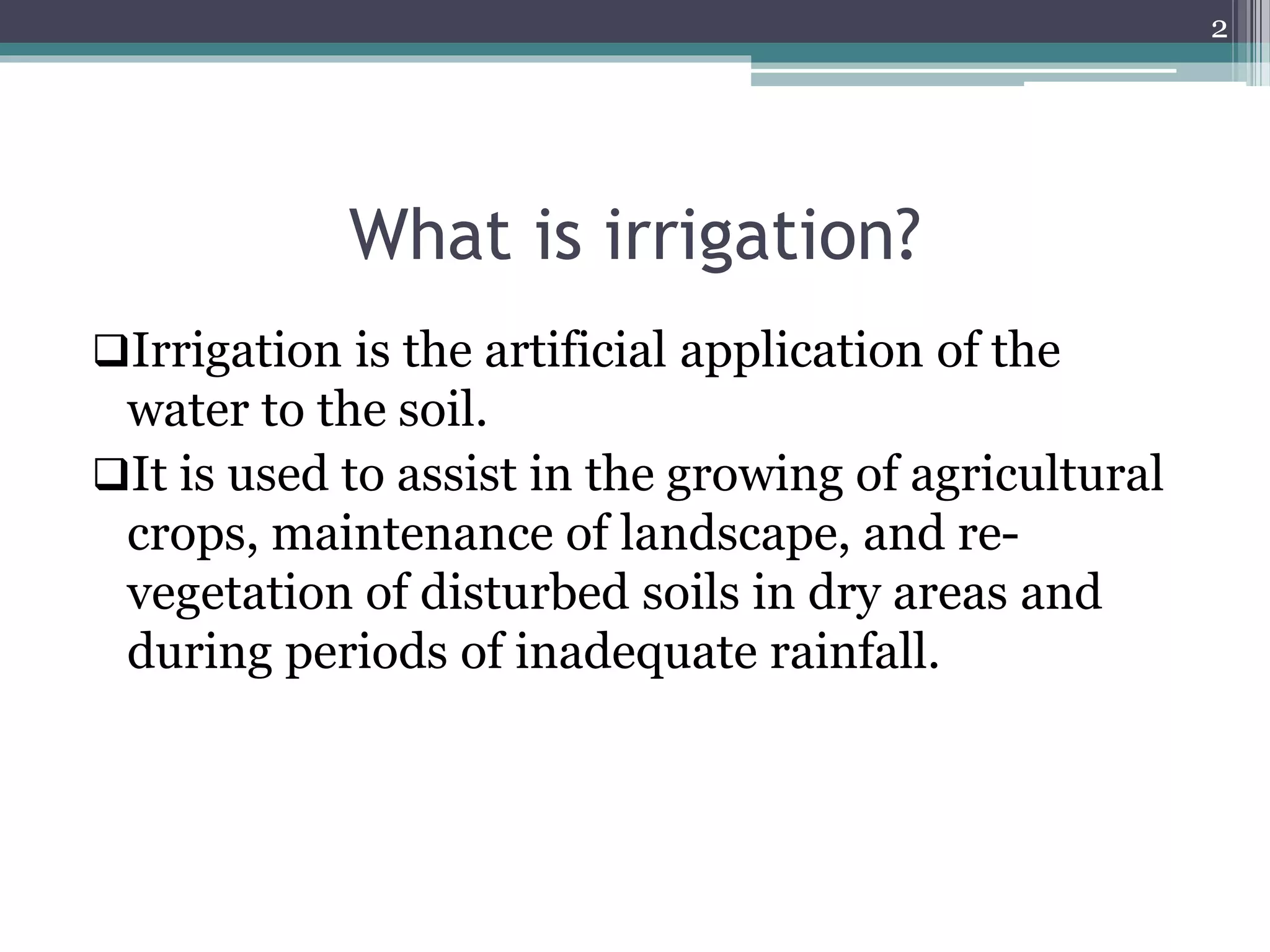Automatic irrigation system | PPT