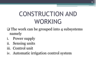 Automatic irrigation system | PPT