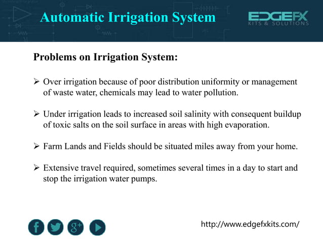 Automatic Irrigation System | PPTX