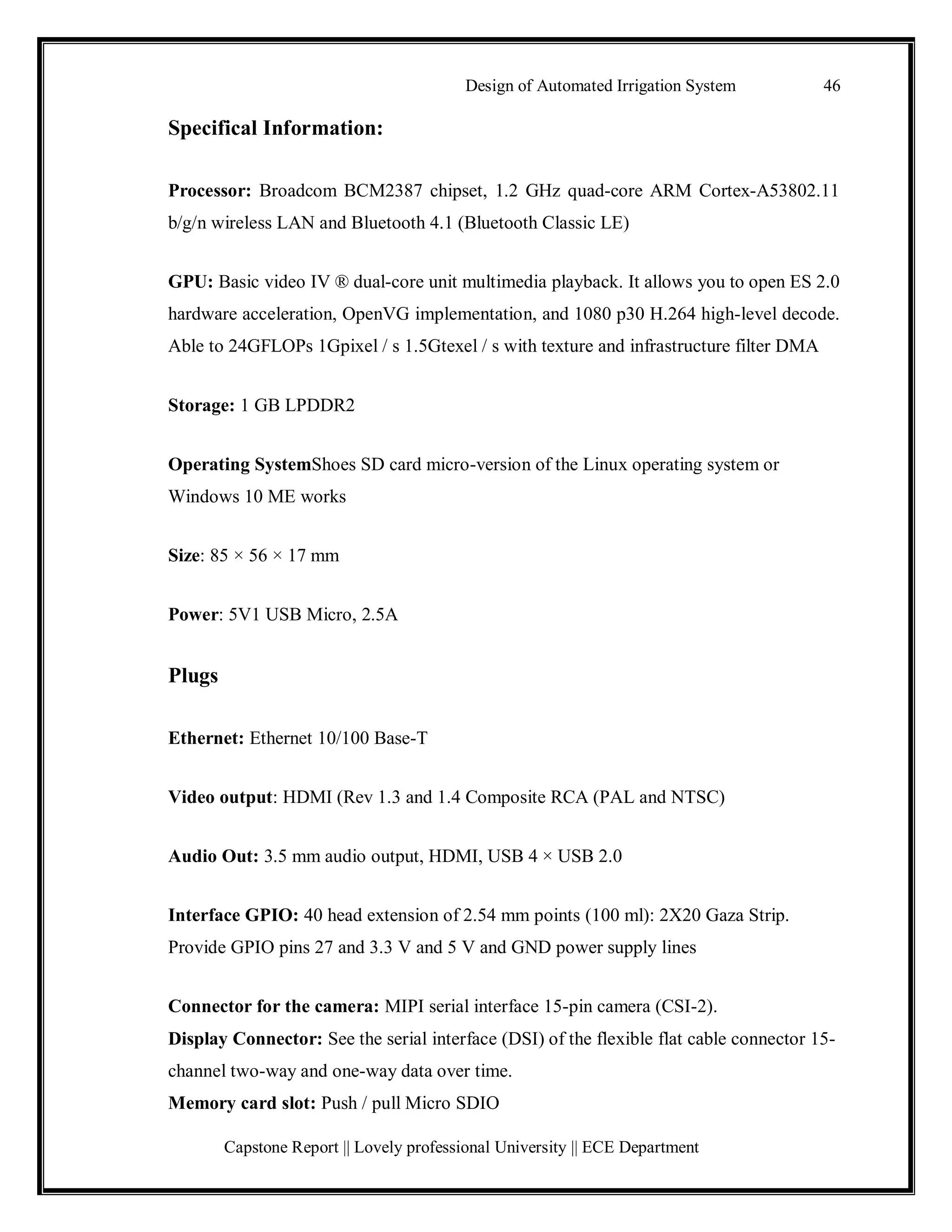 Automatic Irrigation System Smart Irrigation System Pdf Internet Computing