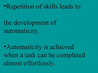 Automaticity | PPT