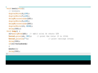 Automatic Lamp and Gordyn Using Arduino UNO | PPTX