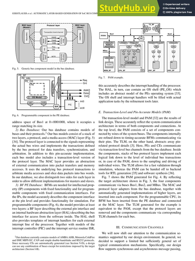 Automatic Layer-Based Generation Of System-On-Chip Bus Communication Models | PDF