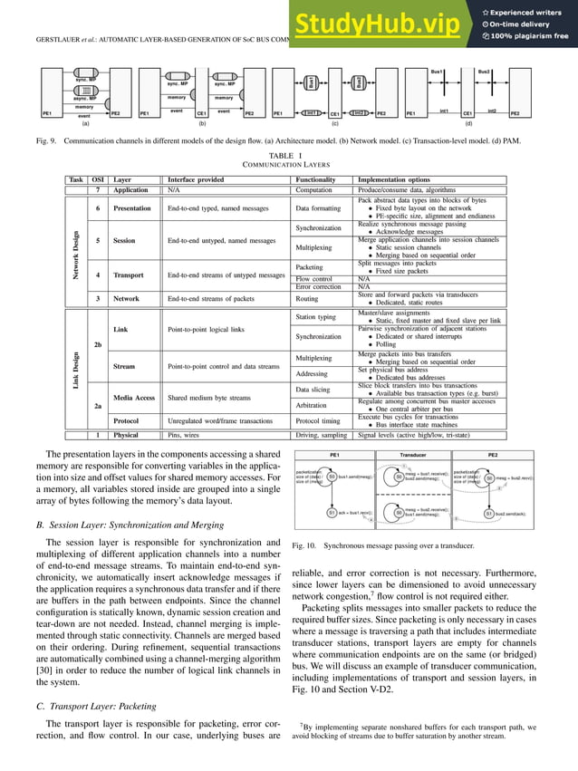 Automatic Layer-Based Generation Of System-On-Chip Bus Communication Models | PDF