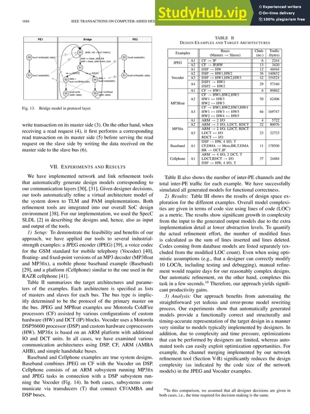 Automatic Layer-Based Generation Of System-On-Chip Bus Communication Models | PDF