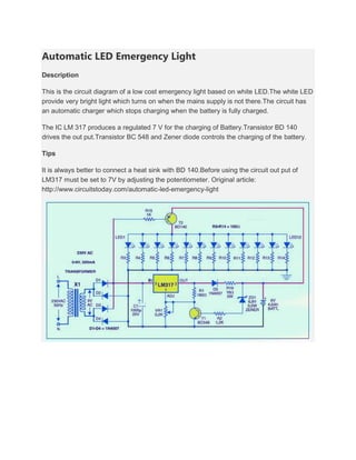 Automatic led emergency light | PDF