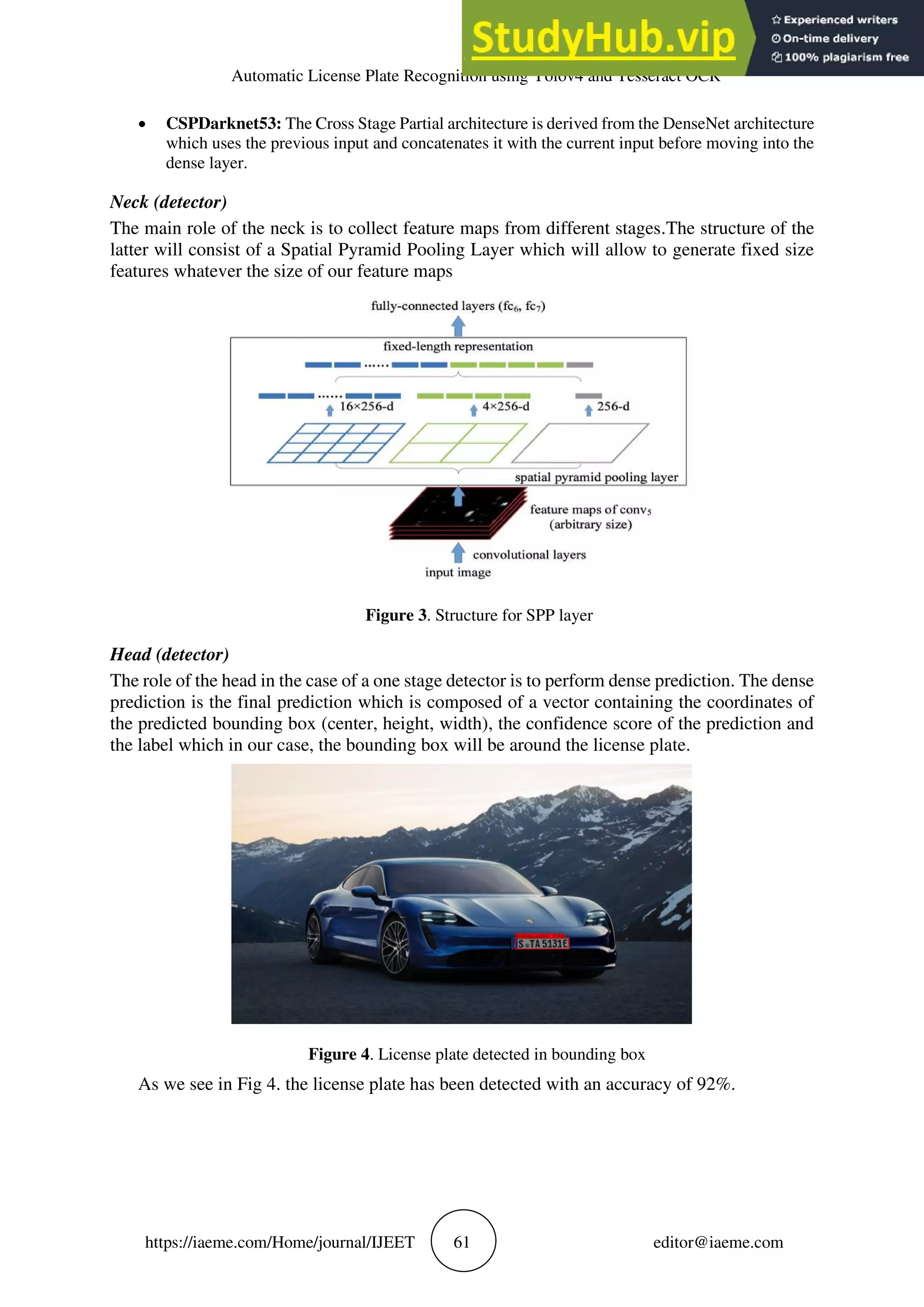 Automatic License Plate Recognition Using Yolov4 And Tesseract Ocr Pdf