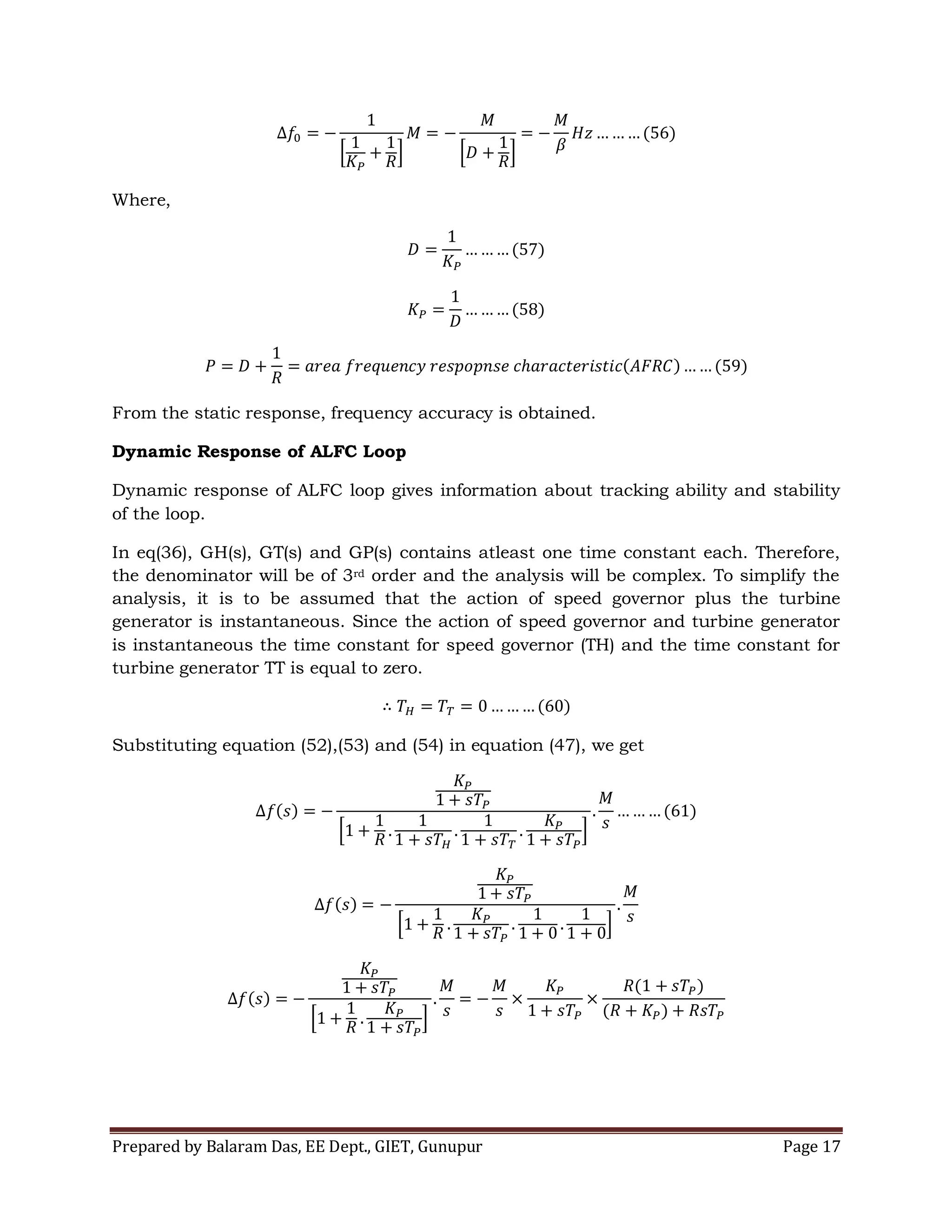 Automatic load frequency control | PDF