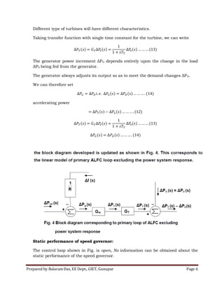 Automatic load frequency control | PDF