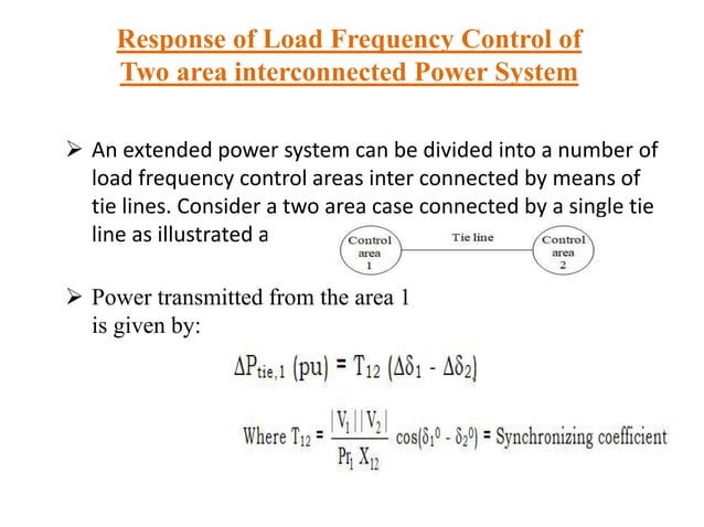 Automatic Load Frequency Control ppt.pdf | Power and Energy Industry | Industries