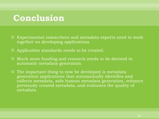 Automatic metadata generation | PPTX | Web Design and HTML | Internet