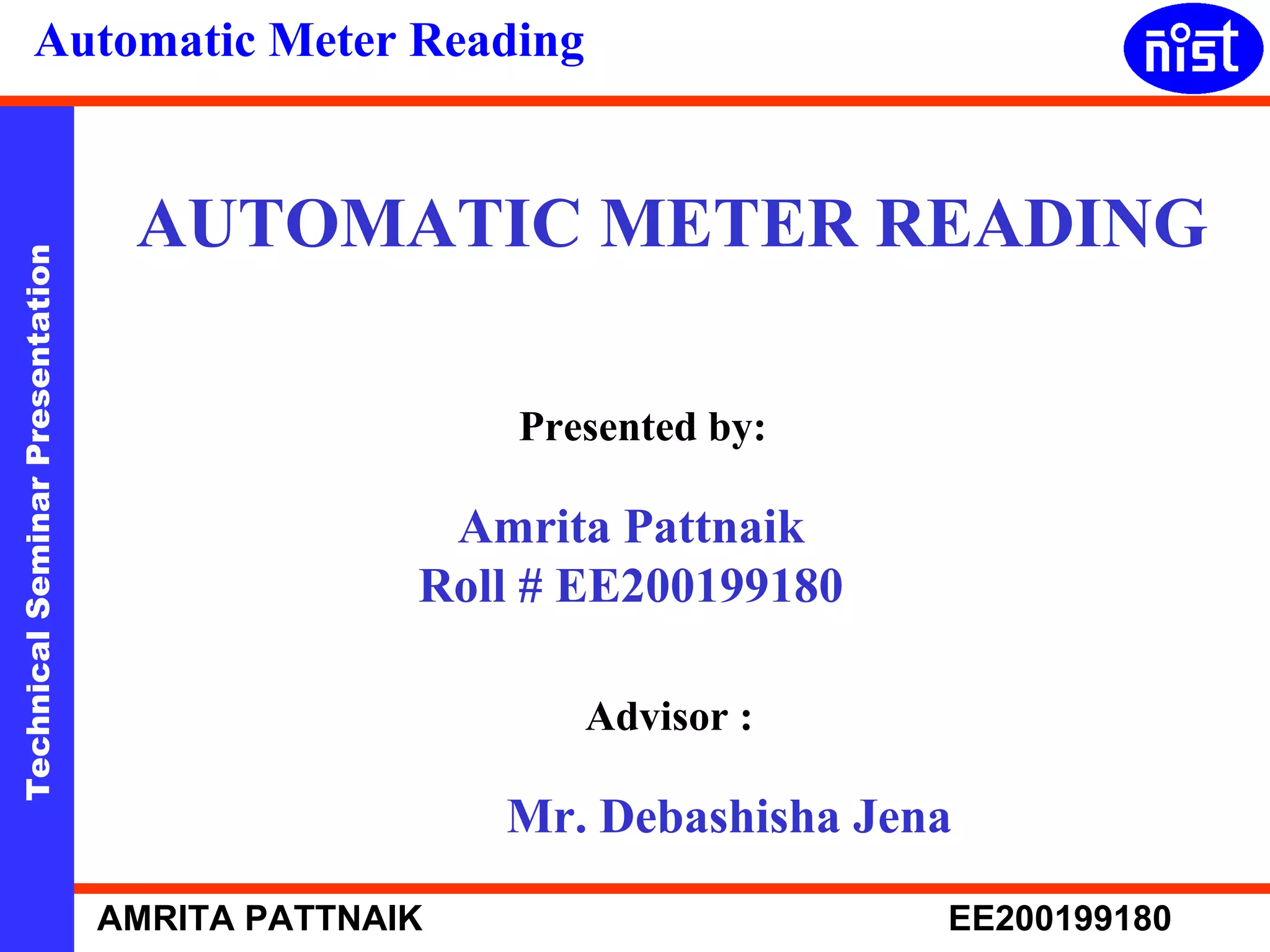 Automatic meter reading | PPT