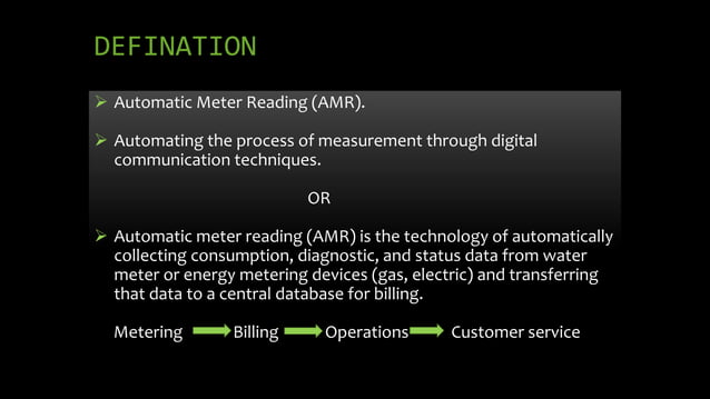 Automatic meter reading | PPTX | Internet of Things | Internet