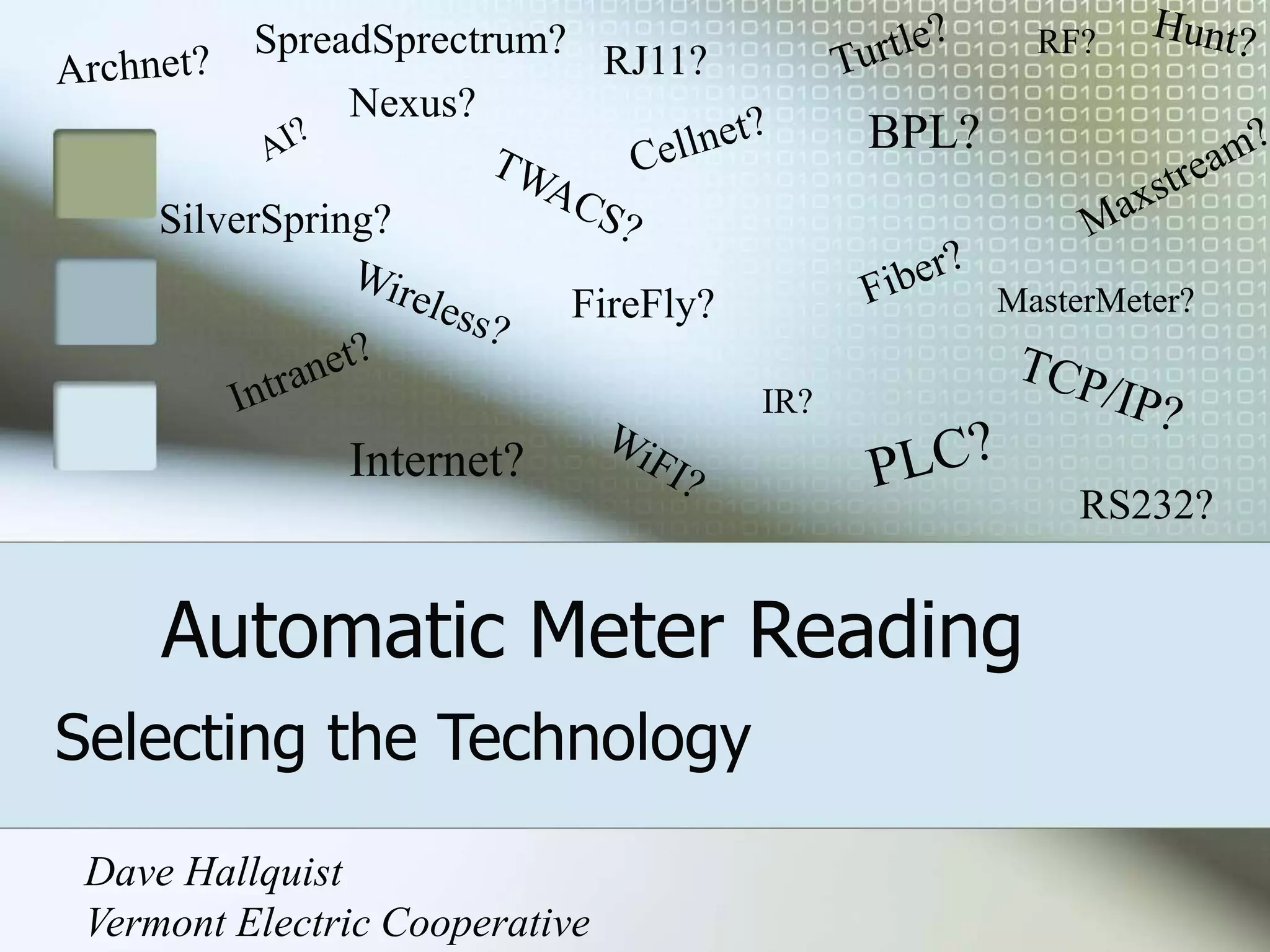 Automatic Meter Reading.ppt