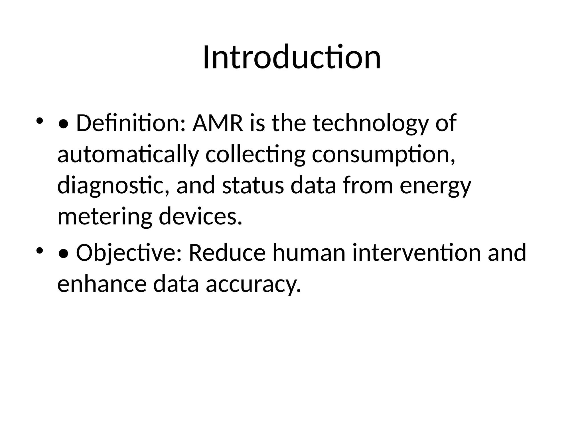 SEMINAR ON Automatic Meter Reading and AMR | PPTX