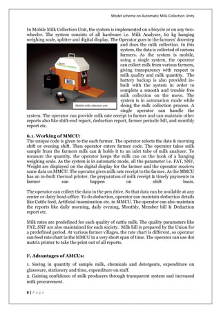 Automatic milk collection unit 500 ltr | PDF