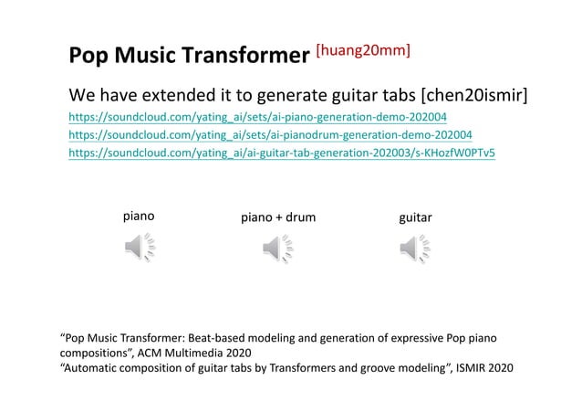 Automatic Music Composition with Transformers, Jan 2021 | PPT