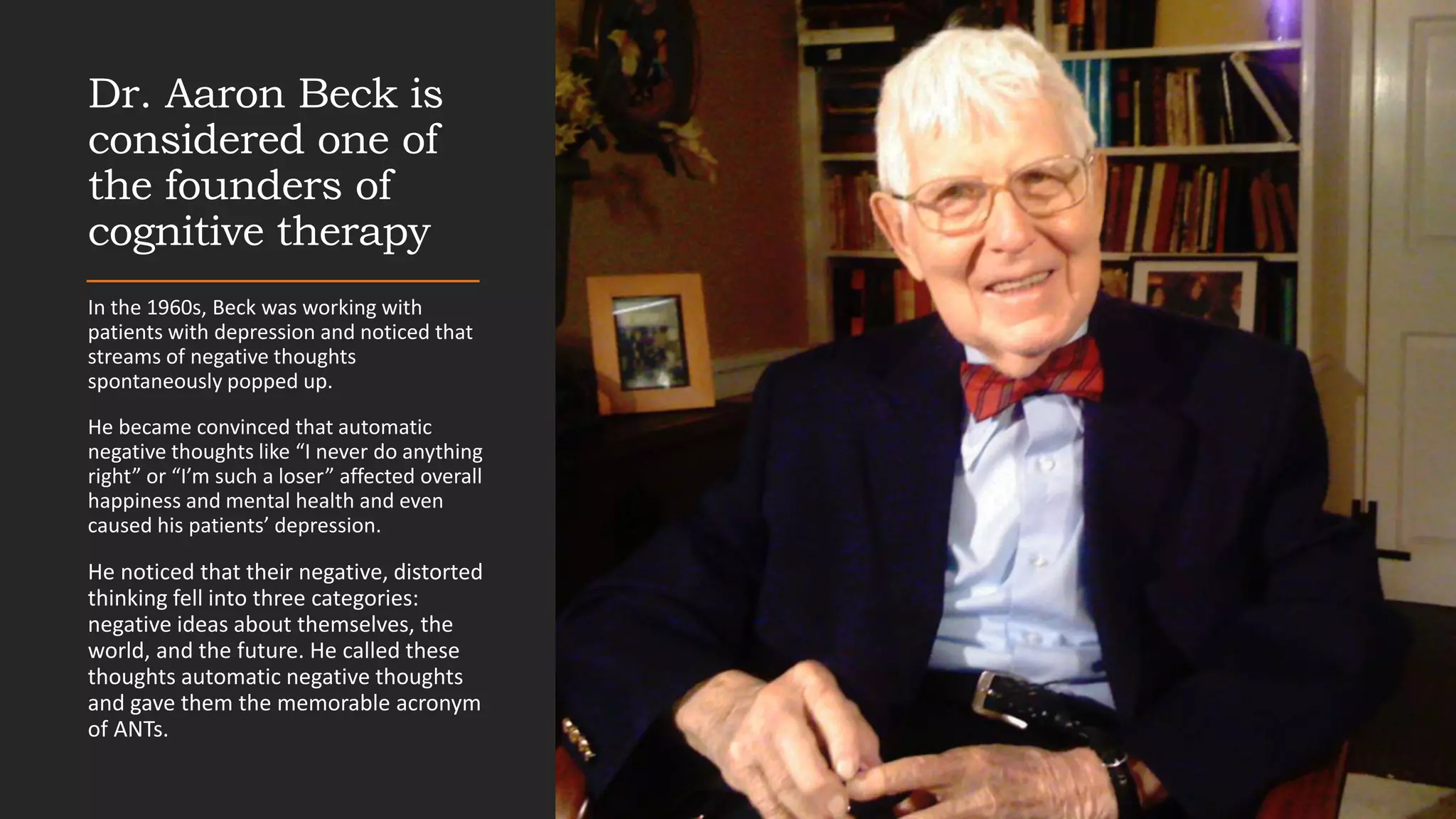 Automatic negative thoughts (ANTs) | PPTX