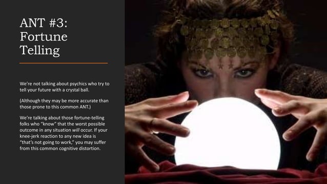 Automatic negative thoughts (ANTs) | PPTX