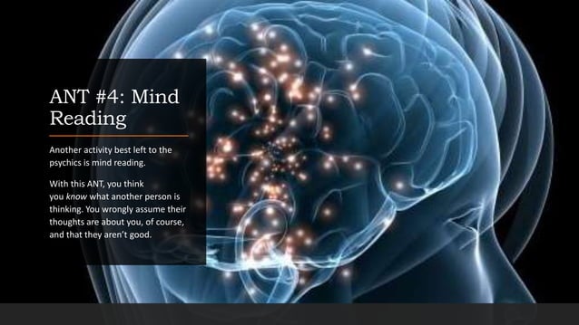 Automatic negative thoughts (ANTs) | PPTX