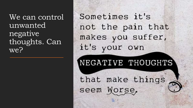 Automatic negative thoughts (ANTs) | PPTX
