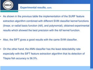Automatic Nile Tilapia Fish Classiﬁcation Approach using Machine ...