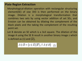 Automatic no. plate recognition | PPT