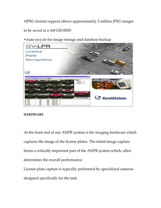 Automatic number plate recognition | PDF