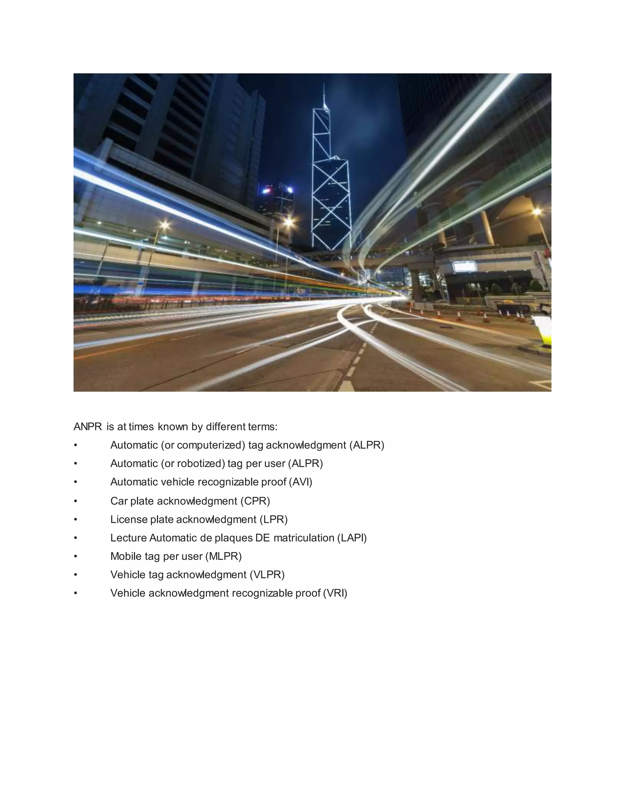 Automatic number plate recognition | PDF