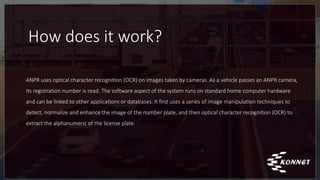 Automatic number plate recognition (anpr) | PPTX