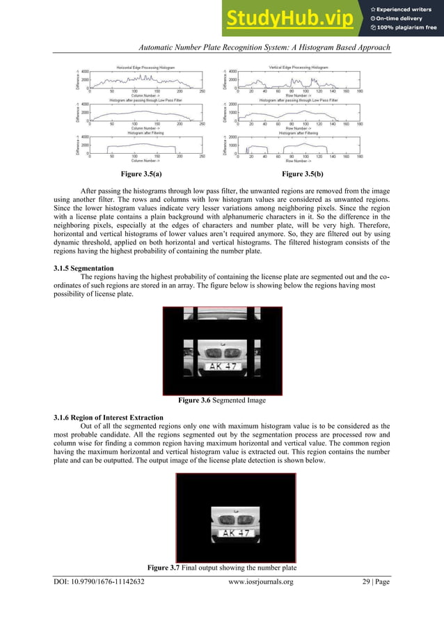 Automatic Number Plate Recognition System A Histogram Based Approach | PDF