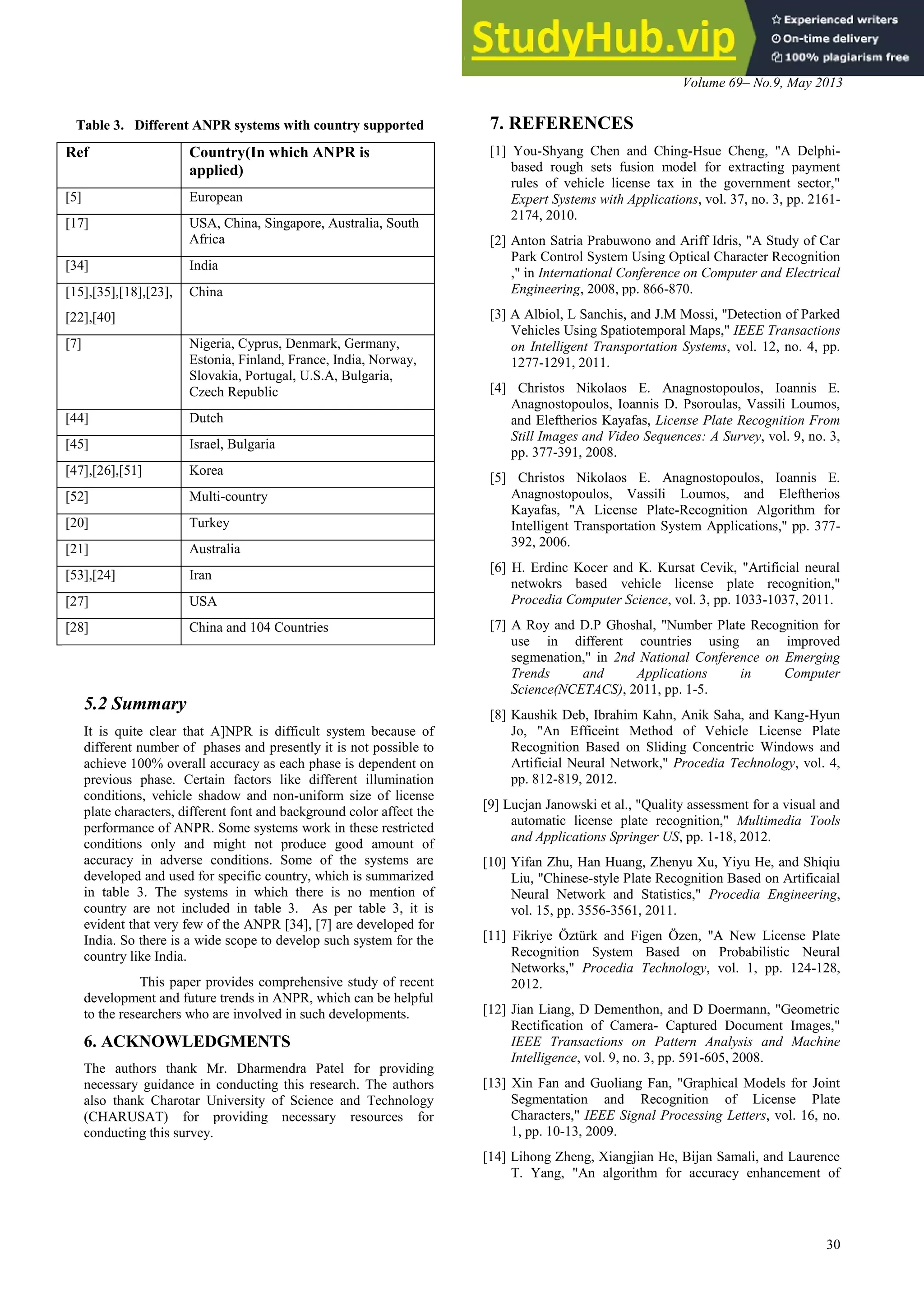 Automatic Number Plate Recognition System (ANPR) A Survey.pdf