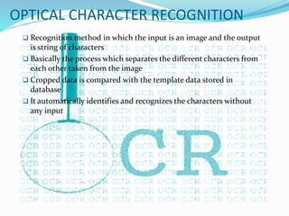 Automatic number plate recognition using matlab | PPTX