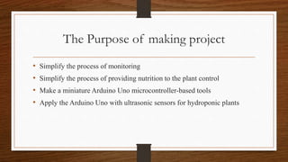 Monitoring and Automatic Nutrient for Hydroponik Plant Base On ...